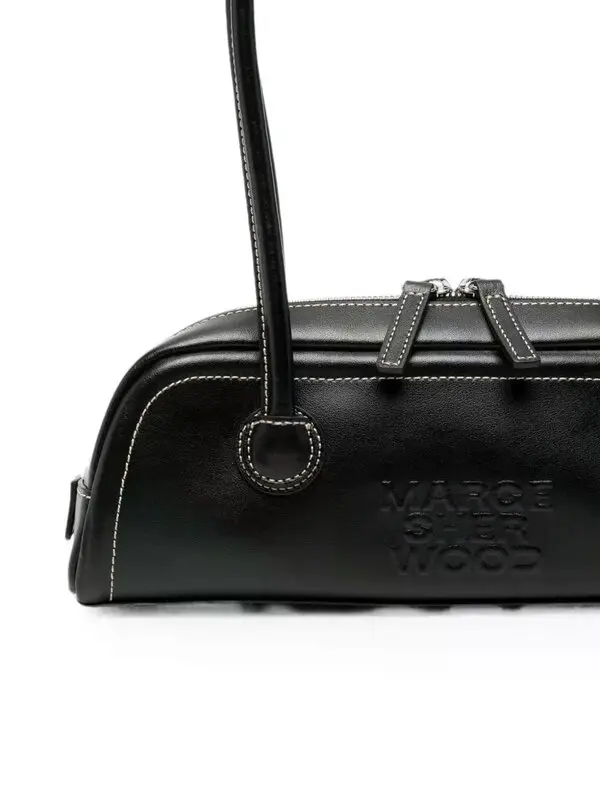 MARGESHERWOOD Contrast-stitch Logo-embossed Tote Bag