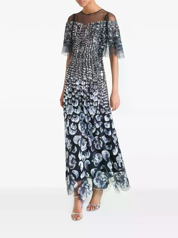 TEMPERLEY LONDON Piper Maxi Dress - Blue