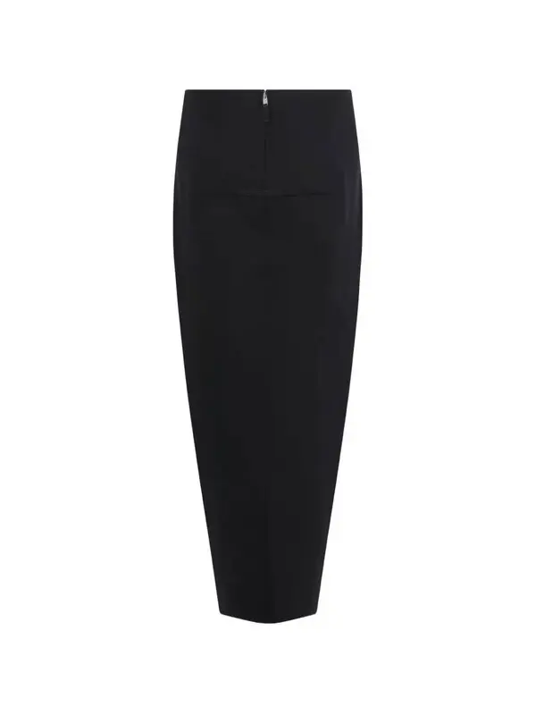 Rick Owens Front-slit Midi Skirt