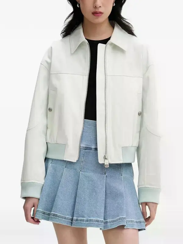 Miss Sixty Zip-up Panelled Cropped Jacket