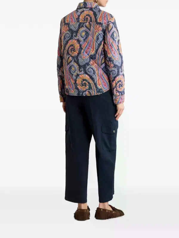 Etro Quilted Overshirt With Paisley Motif