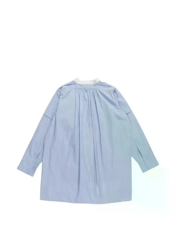 LA FETICHE Striped Embroidered Blouse