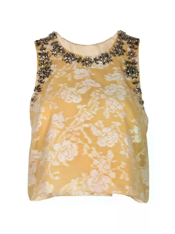 Cinq À Sept Crystal-embellished Blouse