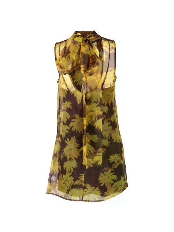 Staud Albee Floral-print Mini Dress