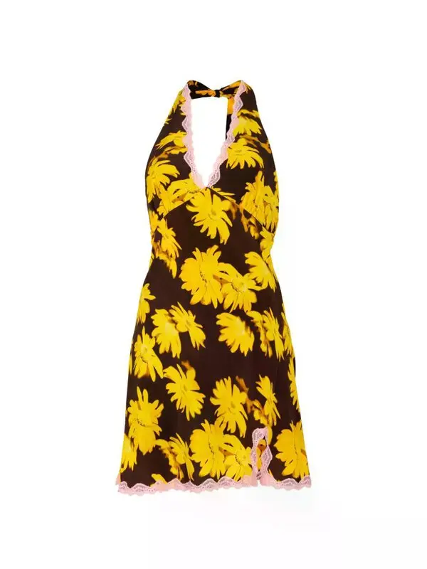 Staud Lucca Floral-print Mini Dress