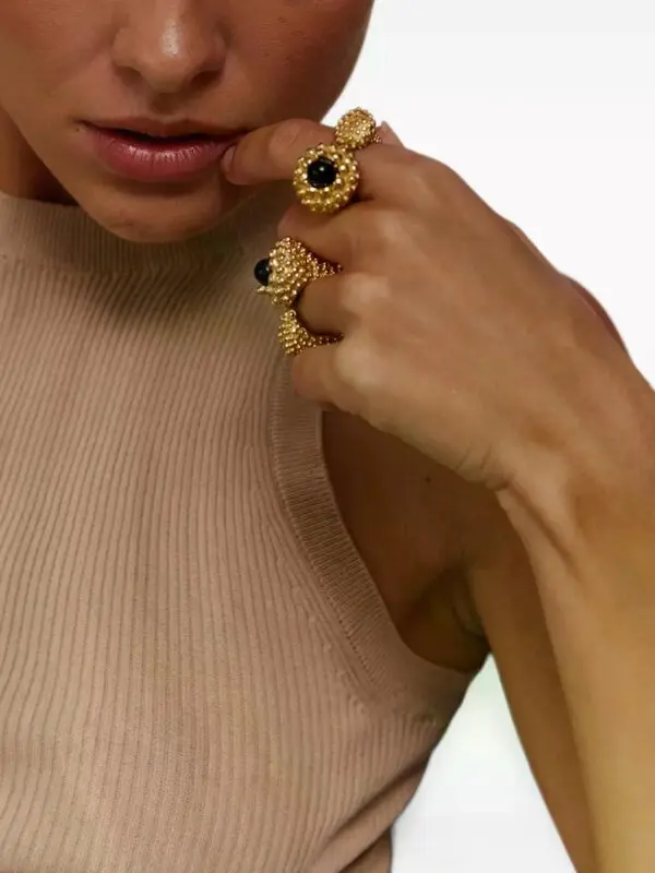 PAOLA SIGHINOLFI Onyx Bezel Ring