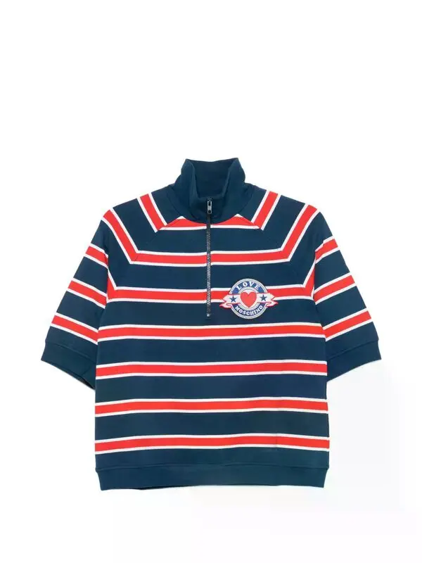Moschino Striped-pattern Polo Top
