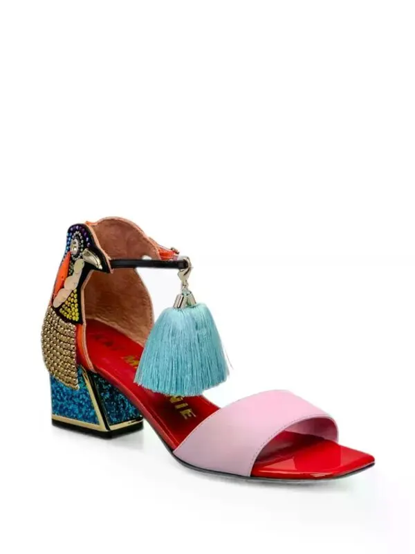 KAT MACONIE Embellished Tassel Sandals - Pink