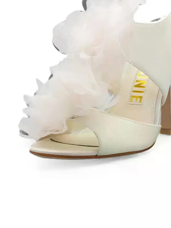 KAT MACONIE Ruffle-trimmed Slingback Sandals