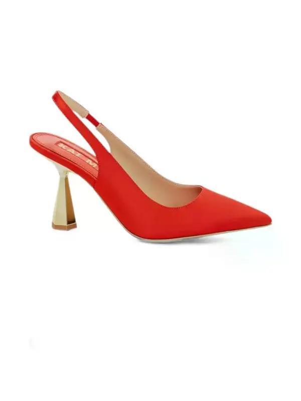 KAT MACONIE Diana Pointed-toe Slingback Pumps - Red