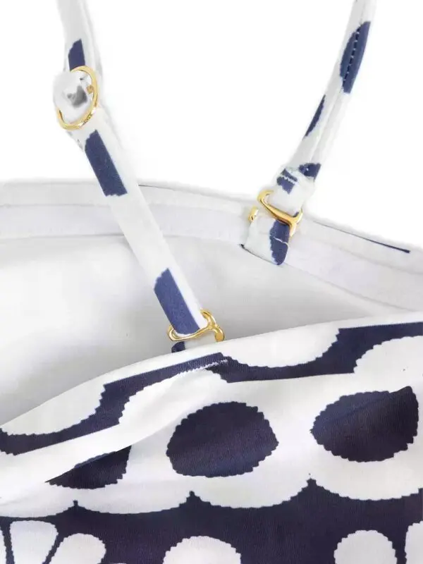 Farm Rio Floral-print Bandeau Bikini Top