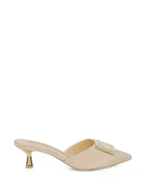 KAT MACONIE Logo-plaque Mules - Neutrals