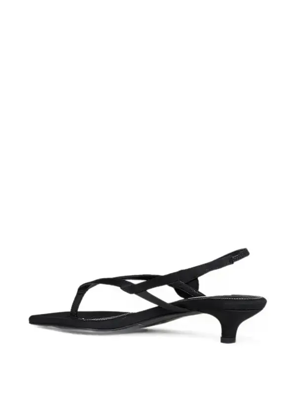 TOTEME Crochet-appliqué Thong Sandals