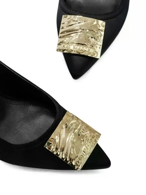 KAT MACONIE Logo-plaque Pointed-toe Slingback Pumps
