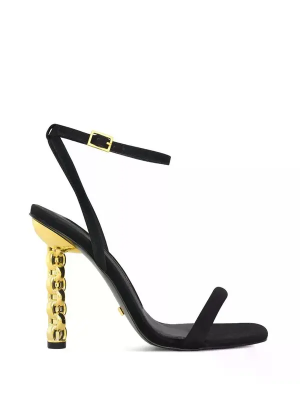 KAT MACONIE Chain-link Heel Sandals - Black