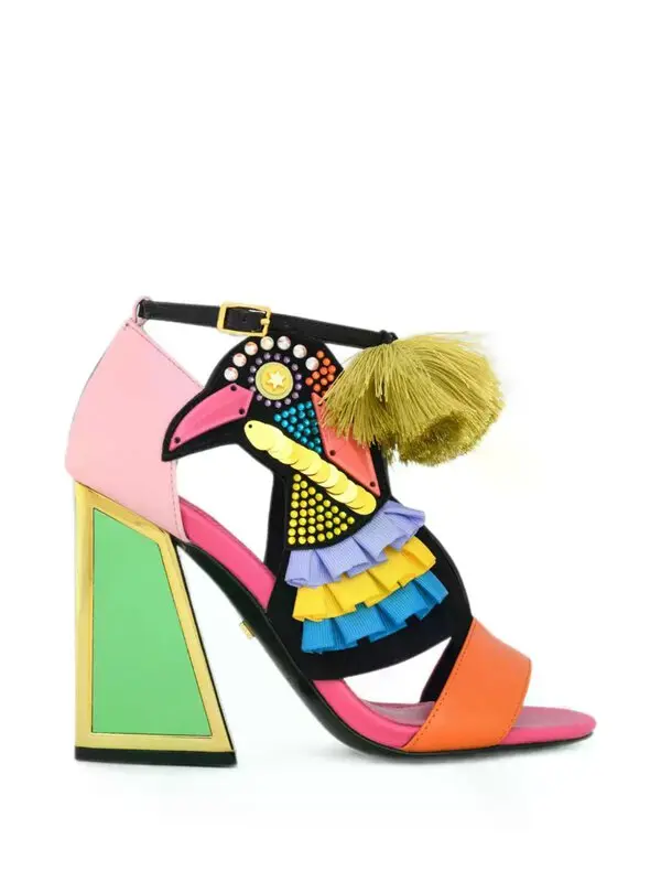 KAT MACONIE Aya Bird-embellishment Sandals - Pink