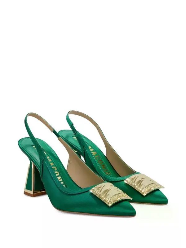 KAT MACONIE Logo-plaque Slingback Pumps