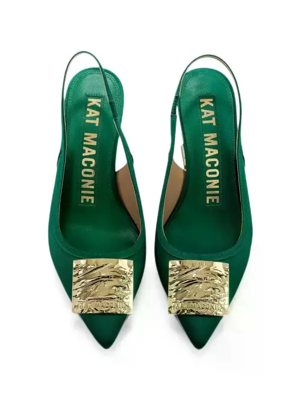 KAT MACONIE Logo-plaque Slingback Pumps
