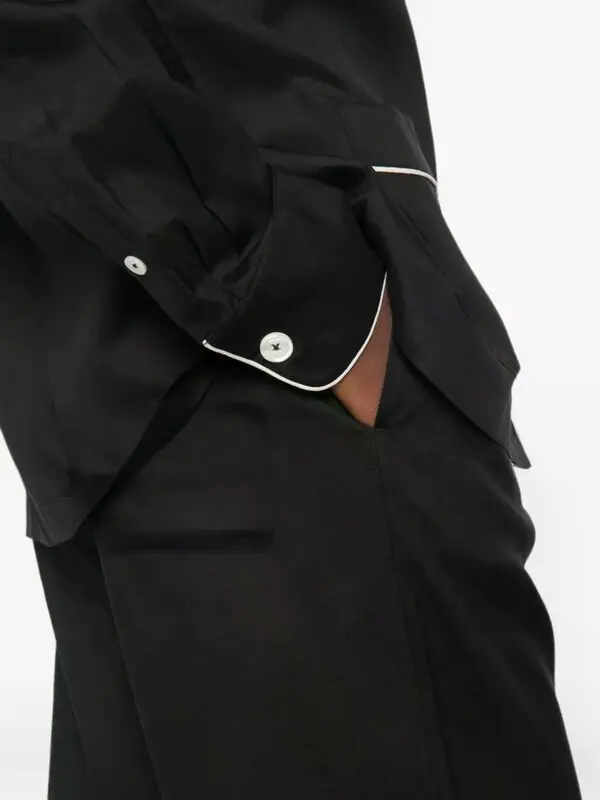 TOTEME Piped Silk Trousers