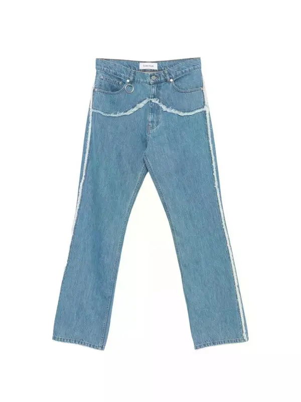Études Studio Frayed Bootcut Jeans - Blue