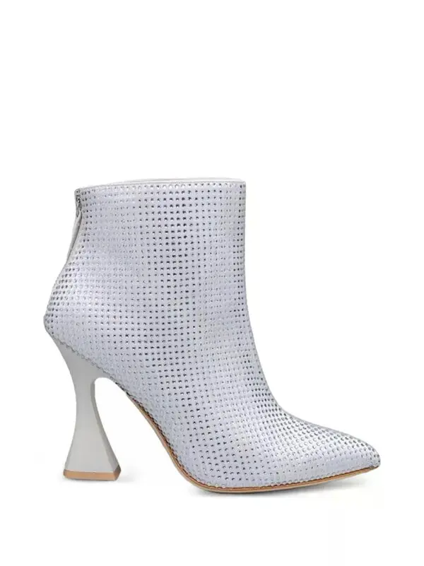 KAT MACONIE Crystal-embellished Ankle Boots - Silver