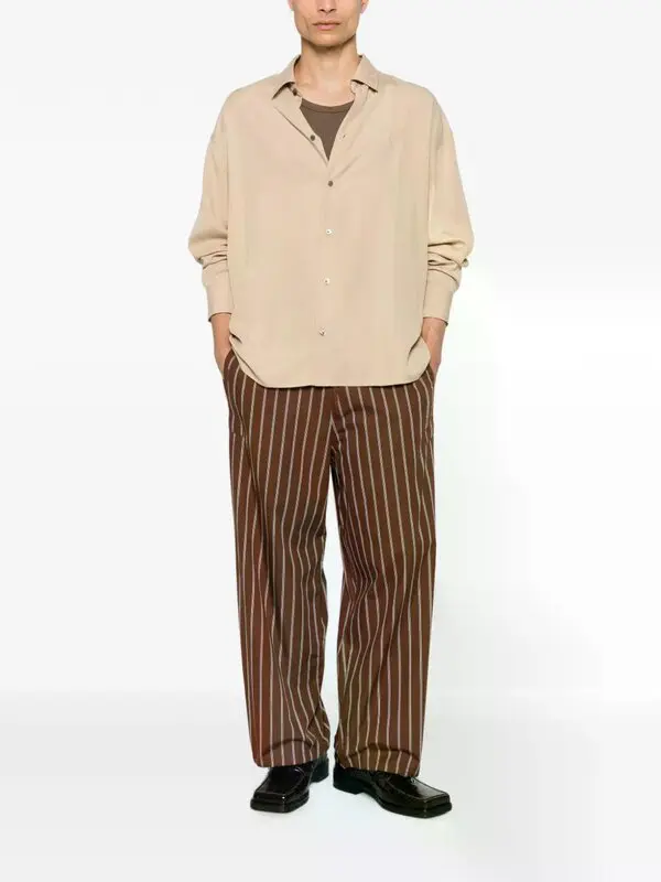 Études Studio Striped Drawstring Trousers - Brown