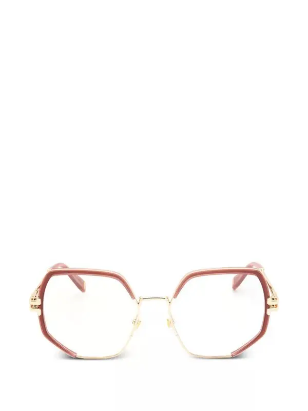 Marc Jacobs Geometric Frame Glasses - Pink