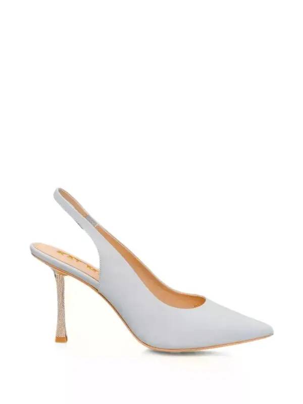 KAT MACONIE Crystal-embellished Slingback Pumps