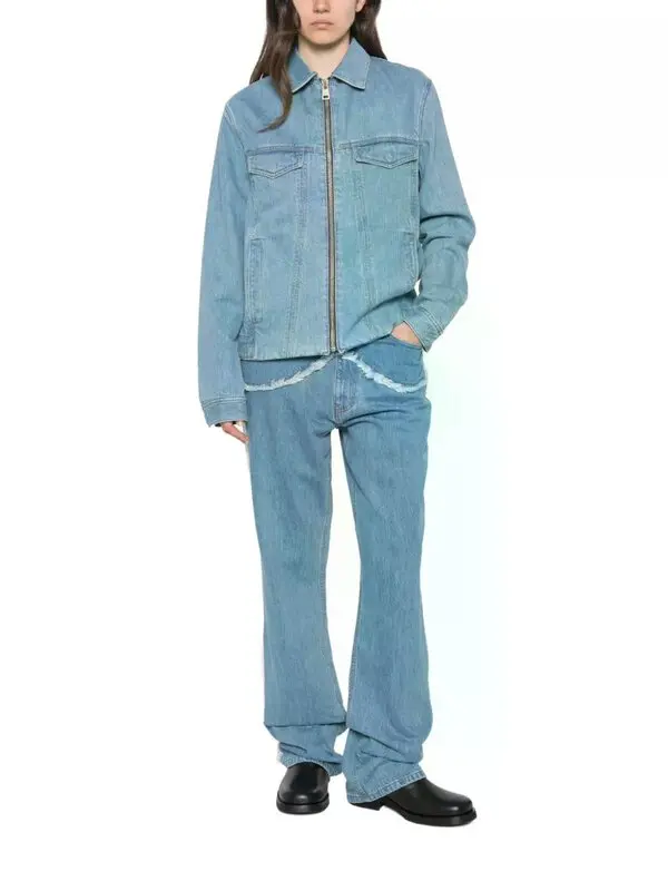 Études Studio Zip-up Slim-fit Denim Jacket
