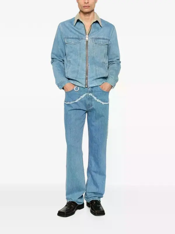 Études Studio Zip-up Slim-fit Denim Jacket