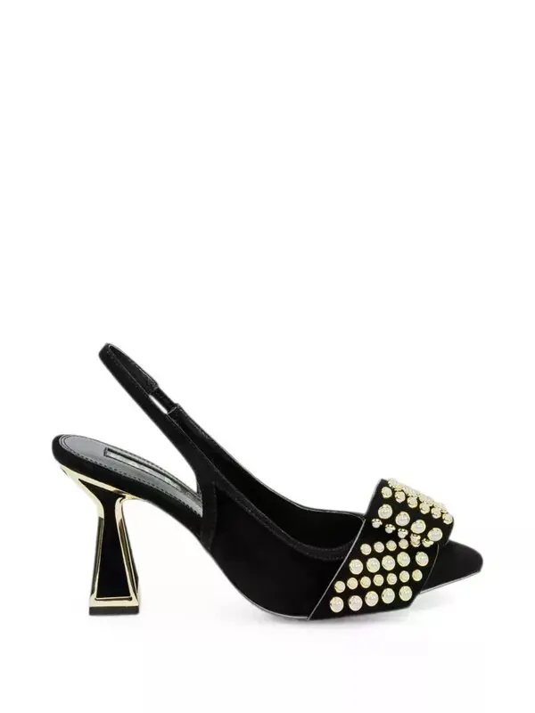 KAT MACONIE Jen Embellished Slingback Pumps - Black