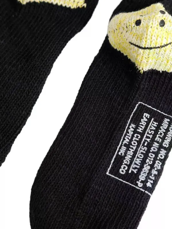 Kapital Rainbowy Happy Heel Socks