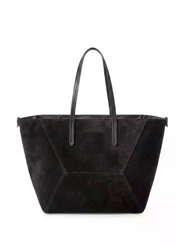 Brunello Cucinelli Suede Panelled Tote Bag
