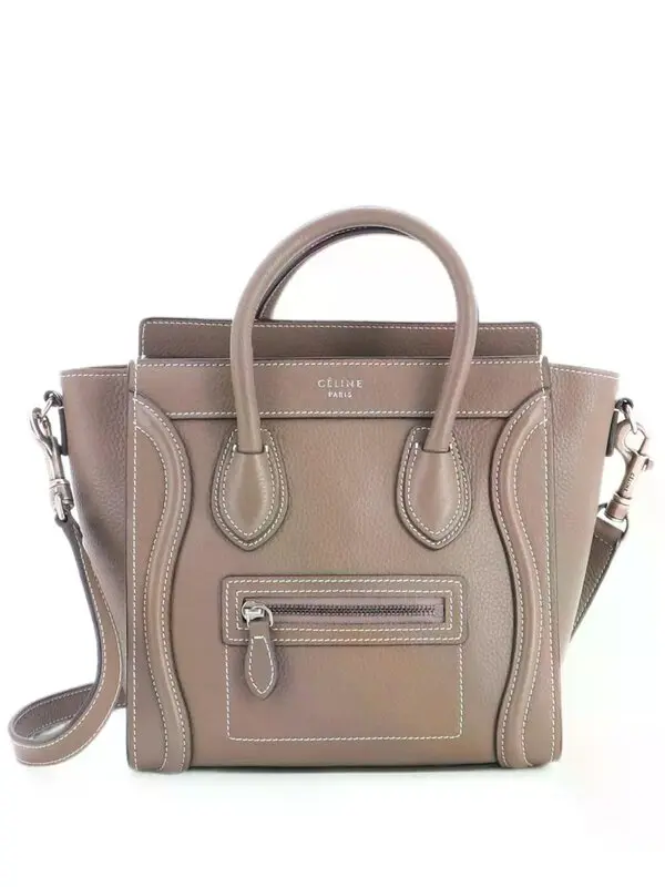 Celine Luggage Nano Crossbody Bag - Grey