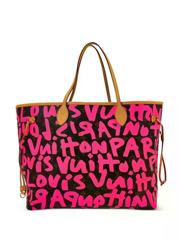 LOUIS VUITTON X Stephen Sprouse 2009 Gm Graffiti Neverfull Tote Bag