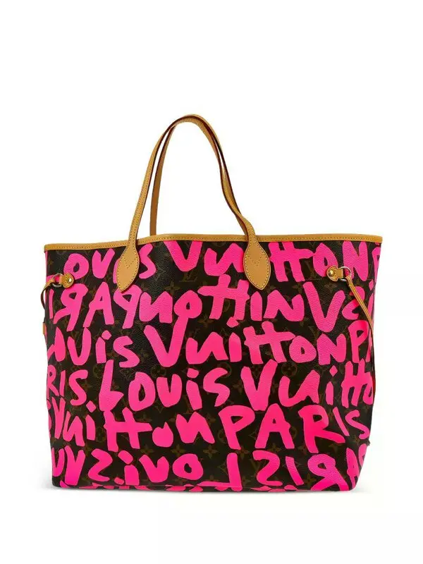 LOUIS VUITTON X Stephen Sprouse 2009 Gm Graffiti Neverfull Tote Bag