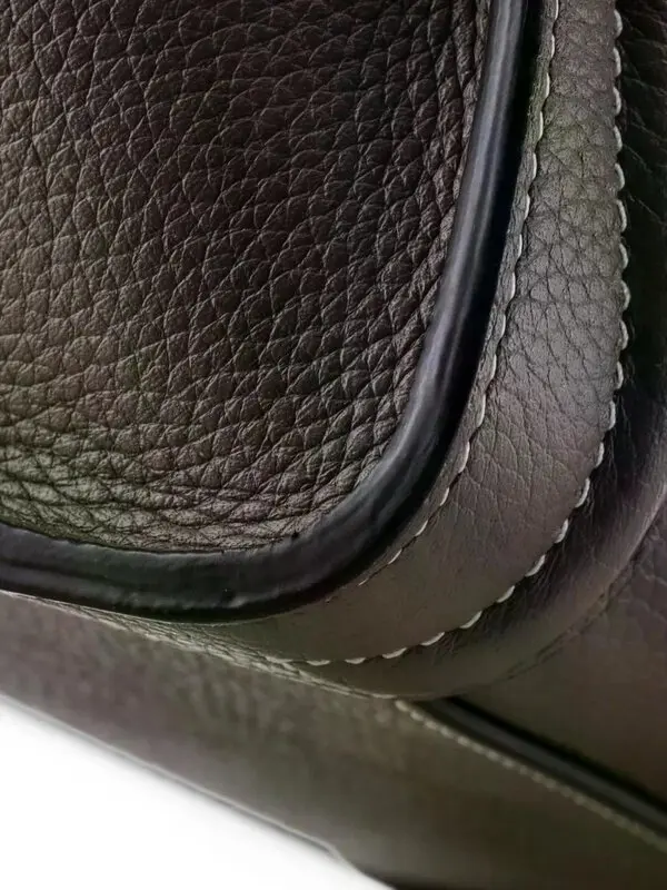 Celine Luggage Nano Crossbody Bag In Grainy Leather - Grey