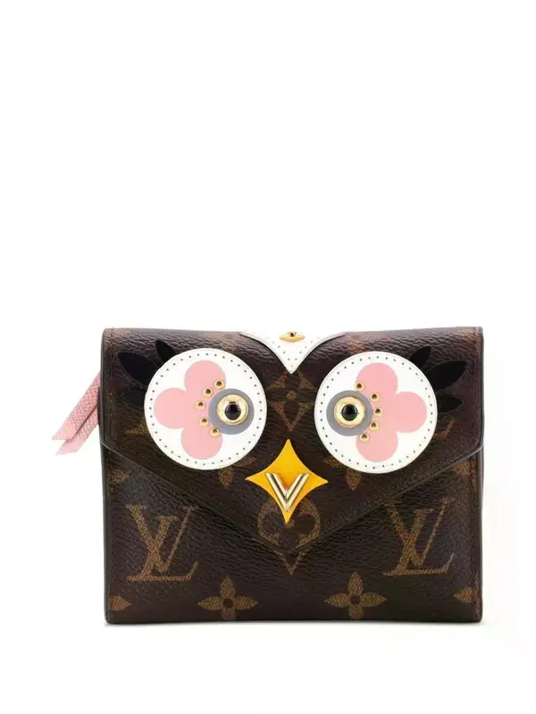 LOUIS VUITTON Victorine Wallet Limited Edition Lovely Birds Monogram Canvas Small Wallets - Brown