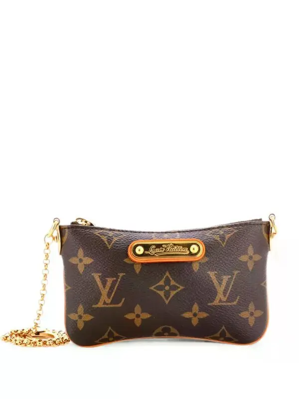 LOUIS VUITTON Milla Pochette Monogram Canvas Pm Clutch Bag