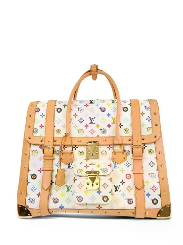 LOUIS VUITTON X Takashi Murakami 2003 Eye Love Monogram Tote Bag - White