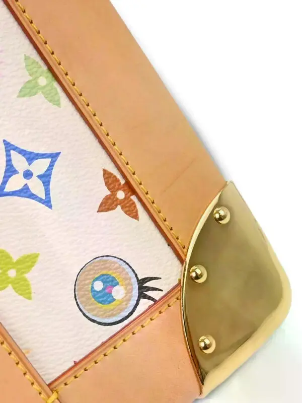 LOUIS VUITTON X Takashi Murakami 2003 Eye Love Monogram Tote Bag - White