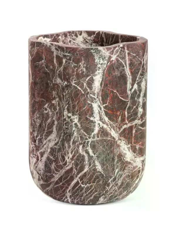 EDITIONS MILANO Arch Marble Vase - Red