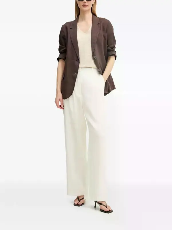 BENETTON Waffle-knit V-neck Top
