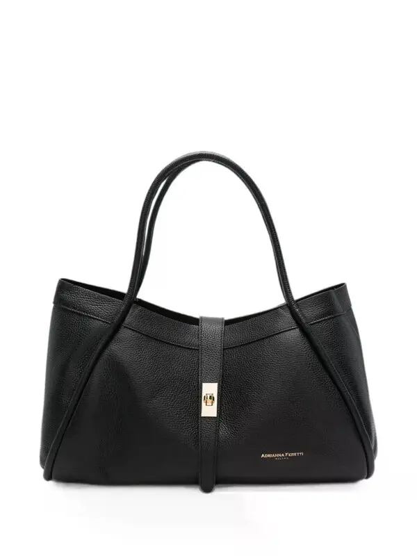 ADRIANNA FERETTI Pebbled-leather Tote Bag