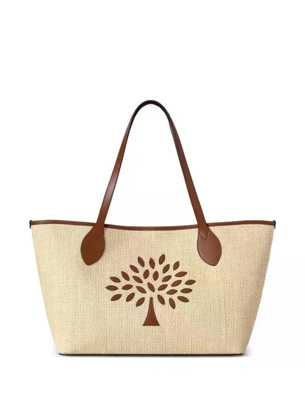 Mulberry Woven Tote Bag - Neutrals