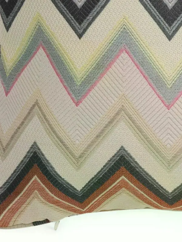 Missoni Pantelleria Zigzag-knit Cushion - Neutrals