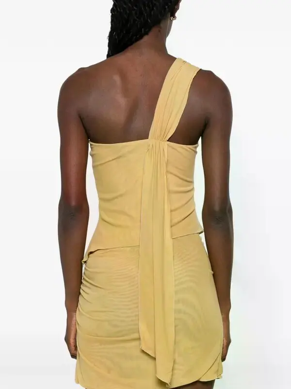 Posse Cynthia Flower-appliqué One-shoulder Top