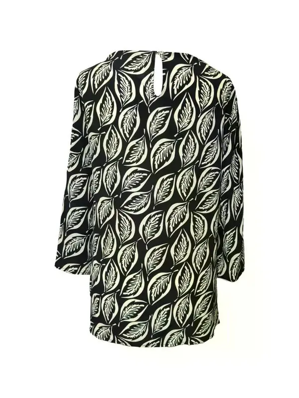 Etro Silk Leaf Print Dress