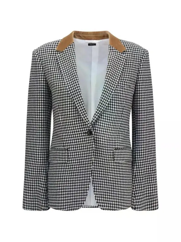 TOM FORD Houndstooth Long-sleeve Blazer