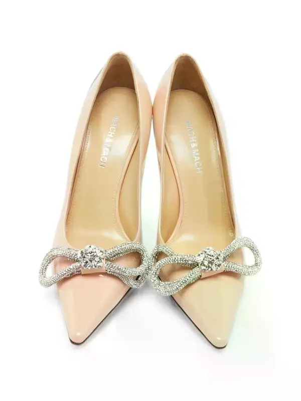 Mach & Mach Double Bow Heeled Pumps